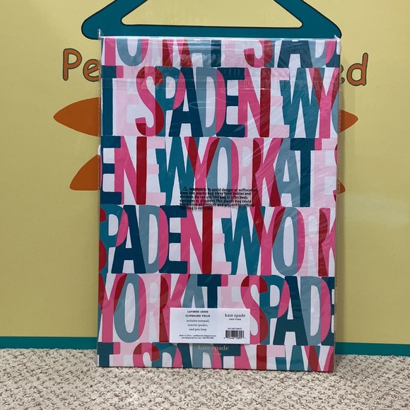 kate spade | Office | Kate Spade Layered Logo Clipboard Folio | Poshmark